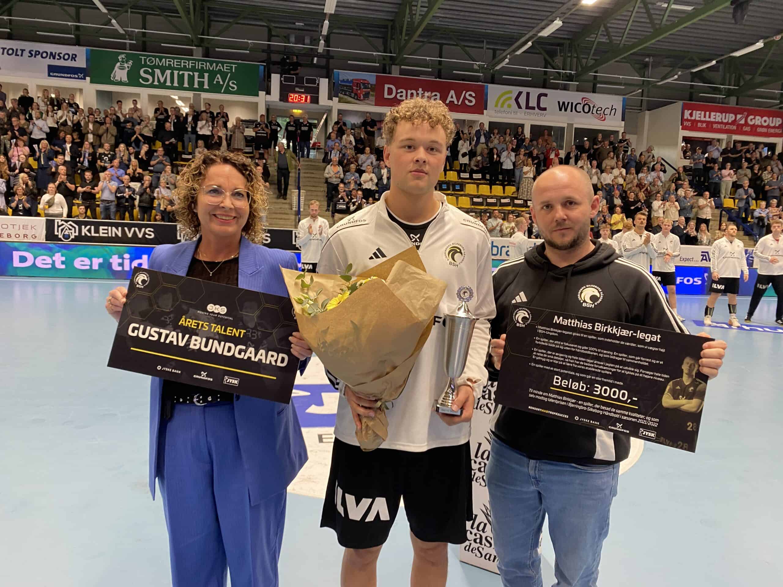 GUSTAV BUNDGAARD ER ÅRETS TALENT I BJERRINGBRO-SILKEBORG HÅNDBOLD ...
